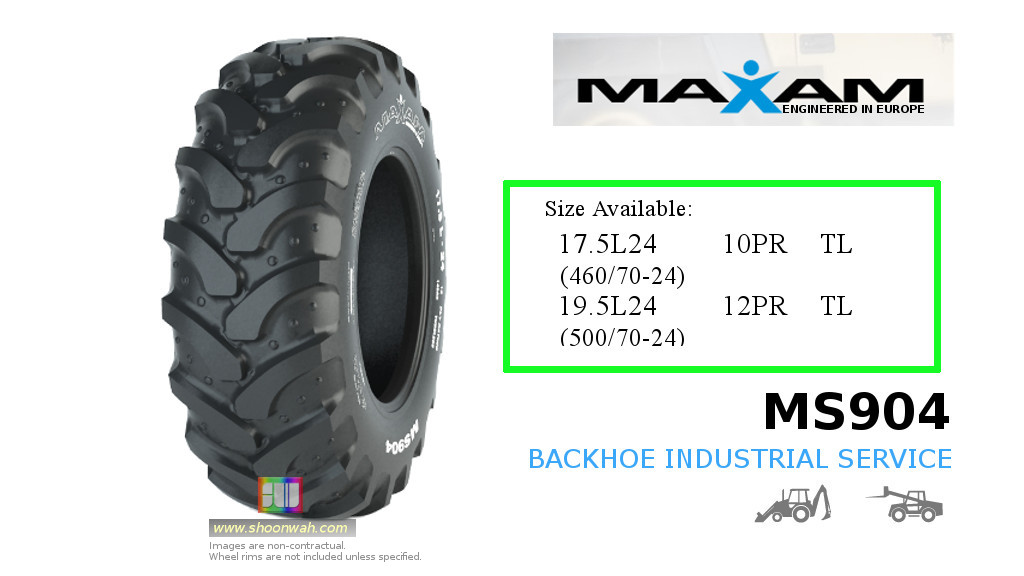 19.5L-24 (500/70-24) TL tires 19.5L24 (500/70-24) R4 industrial backhoe ...