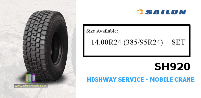 1400R24 (385/95R24) MAXAM MSV01 MS401 SAILUN SH920 Mobile Crane HighWay ...