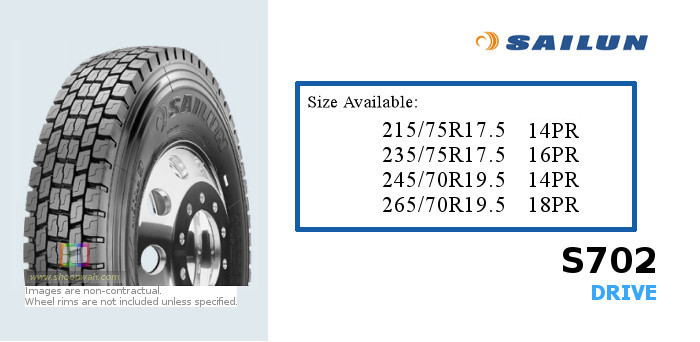 235/75R17.5 commercial trucks tubeless TL radial tires - Sailun